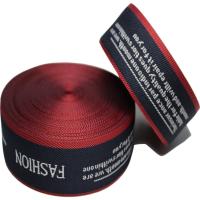 China Polyester Jacquard Webbing Custom Logo 30mm Soft Material For Men's Clothes for sale