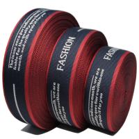 China Polyester Jacquard Webbing Custom Logo 30mm Soft Material For Men's Clothes for sale