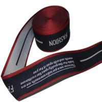 China Polyester Jacquard Webbing Custom Logo 30mm Soft Material For Men's Clothes for sale