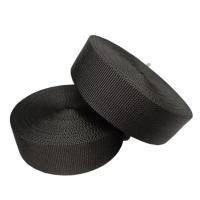 China Polypropylene Webbing High Strength Plain Weave 30mm Black Woven Pp Strap For Outdoor Use for sale