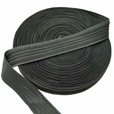 China Striped Polyester Elastic Fashion Custom Good Quality Woven Stretch Webbing for cloth for sale