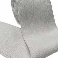 China Nylon Woven Elastic Soft Waistband Super Wide White Color For Garments And Packaging for sale