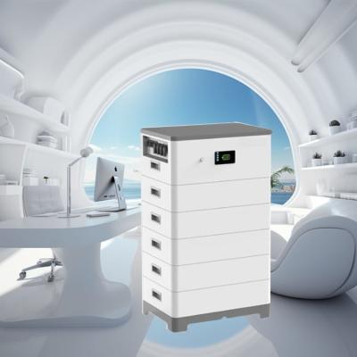 China 5 Module Stackable Home Battery 12.80kwh 48V With Lithium LiFePO4 Rechargeable Battery for sale