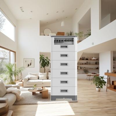 China Lithium Iron LIFEPO4 Stackable Solar Batteries 4 Module 20.48kwh 48V for sale