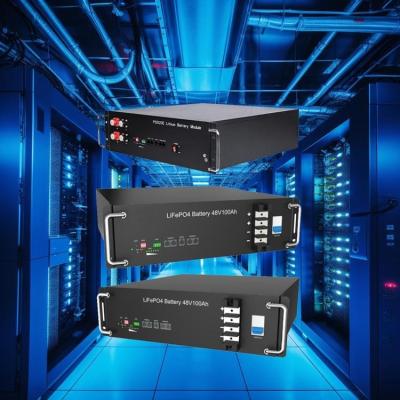 China LiFePO4 Lithium Battery Rack Mount 48V 50ah 100ah 200ah With Built In BMS for sale