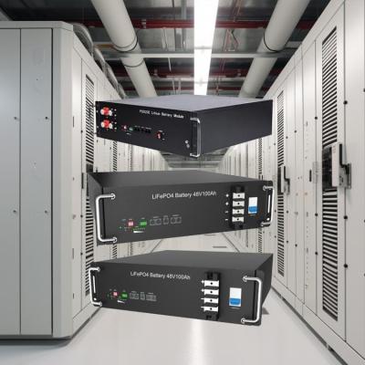 China 48V 5.12kwh 100A Lithium Rackmount Lithium-ion Battery System Batterie Lifepo4 for sale