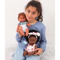 China 14 Inch Full Body Silicone Reborn Baby Dolls Black African Custom Logo for Kids for sale