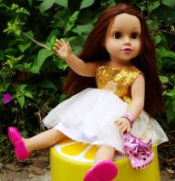 China 45cm Vinyl Silicone Cute Doll Sound Toys Custom Logo Educational for Kids for sale