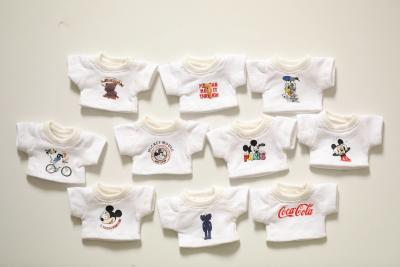 China Plush Bear Doll Clothing Set for 12cm Dolls Removable Hoodies Tshirt Costumes Customizable for sale