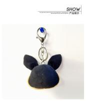 China Cute Cotton Custom Plush Doll Dog Key Chain For bag decoration for sale