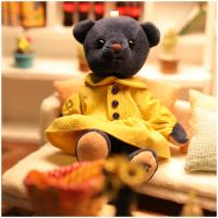 China Custom 12cm Jointed Plush Bear Doll Keychain Stuffed Animal Toy OEM ODM for sale