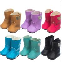 China Wholesale 18inch Doll Shoes Boots for 45cm American Girl Dolls Winter Dress Up Accessories 4 Colors for sale