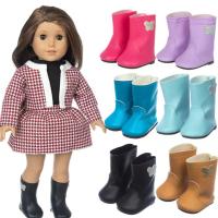 China Wholesale 18inch Doll Shoes Boots for 45cm American Girl Dolls Winter Dress Up Accessories 4 Colors for sale