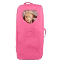 China 18 Inch Doll Storage Travel Carrier Suitcase Bag Backpack for American Girl Dolls 45 cm for sale