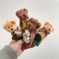 China Custom Plush Teddy Bear Keychain 12-15cm Soft Stuffed Animal Toy Gift with PP Cotton Filling for sale