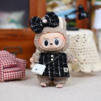 China Custom Labubu Doll Clothes Set 10cm Handmade Sweater Toy Dress Colorful Suit for Cartoon Plush for sale
