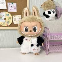 China Custom Labubu Doll Cloth Sweater Toy Clothes Colorful Suit Set 10cm Cartoon Dress for sale