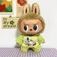China Labubu Doll Clothes Sweater Toy Set 10cm Colorful Cartoon Dress for 17cm Doll for sale