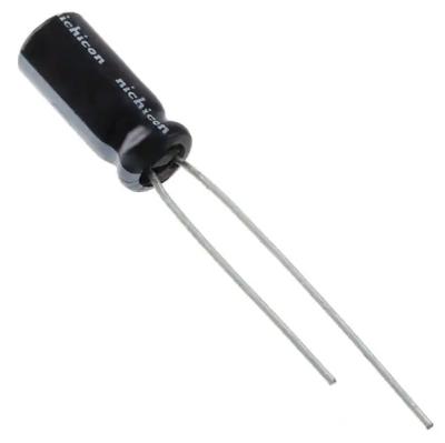 China UVZ1C101MDD 100 µF 16 V Aluminum Electrolytic Capacitors Radial 1000 Hrs 105°C for sale