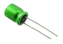 China Aluminum 100uF 16V Electrolytic Capacitor Radial 1000Hrs 85 Degree UES1C101MPM for sale