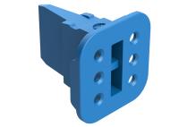 China Blue DIP Connector 2.54mm Pitch Gold Plated Phosphor Bronze Contacts 2-64 Pins Through Hole for sale