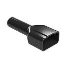 China DIP Connector 2.54mm Pitch Gold Plated Through Hole 2-64 Contacts Black Metal Shell for sale