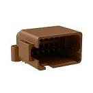 China Brown DIP Connector 2.54mm Pitch Gold Plated 2-64 Contacts Through Hole for sale