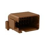 China Brown DIP Connector 2.54mm Pitch Gold Plated 2-64 Contacts Through Hole for sale