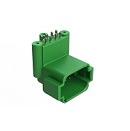 China Amphenol DIP Connector Green Metal Shell -55°C to +125°C ROHS for sale