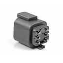 China Amphenol AT04-6P-BM04 DIP Connector Black Metal Shell -40°C to +85°C ROHS for sale