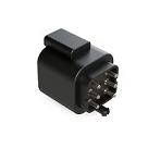 China Amphenol AT04-6P-BM03 DIP Connector Black Metal Shell -55°C to +125°C for sale