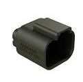 China Amphenol AT04-4P-BM04 DIP Connector 4-Pin Black Metal Shell -55°C to 125°C for sale