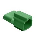 China Amphenol DIP Connector AT04-2P-RT06 Thermoplastic Housing -55°C to +125°C Green for sale