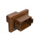 China Brown Thermoplastic DIP Connector -55°C to +125°C Multiple Terminal Options for sale