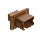 China Thermoplastic DIP Connector Brown -55°C to +125°C ROHS Amphenol AT04-12PD-BL04 for sale