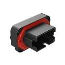 China Amphenol AT15-12PB-BM18 DIP Connector Black Thermoplastic Shell -55°C to +125°C for sale