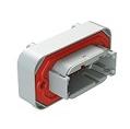 China Amphenol DIP Connector Gray Thermoplastic Shell -55°C to +125°C ROHS for sale