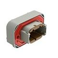 China Amphenol DIP Connector Thermoplastic Shell Gray -55°C to +125°C ROHS for sale