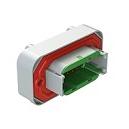 China Amphenol DIP Connector Thermoplastic Shell Gray -55°C to +125°C ROHS for sale