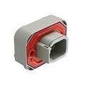 China Thermoplastic Shell DIP Connector -55°C to +125°C Multiple Terminal Types Gray for sale