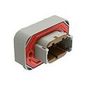 China Thermoplastic DIP Connector -55°C to +125°C Gray Shell Multiple Terminal Types for sale