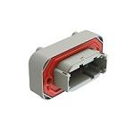 China Amphenol DIP Connector Gray Thermoplastic Shell -55°C to +125°C ROHS for sale