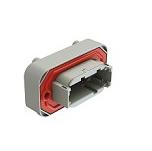 China Amphenol DIP Connector Thermoplastic Shell Gray -55°C to 125°C ROHS for sale