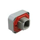 China Amphenol DIP Connector Thermoplastic Shell Gray -55°C to 125°C ROHS for sale