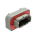 China Thermoplastic Shell DIP Connector -55°C to +125°C Gray ROHS for sale