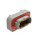 China Amphenol DIP Connector Gray Thermoplastic Shell -55°C to +125°C ROHS for sale