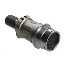 China DIP Connector Zinc Alloy Nickel Plated -55°C to +125°C Amphenol AHDM04-24-19SN for sale