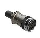 China Amphenol DIP Connector Zinc Alloy Nickel Plated Housing -55°C to +125°C ROHS for sale