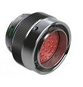 China Amphenol DIP Connector Zinc Alloy Housing Black -55°C to +125°C ROHS for sale