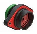 China Amphenol DIP Connector AHDP02-24-09PN-BRA Thermoplastic Housing -55°C to +125°C for sale